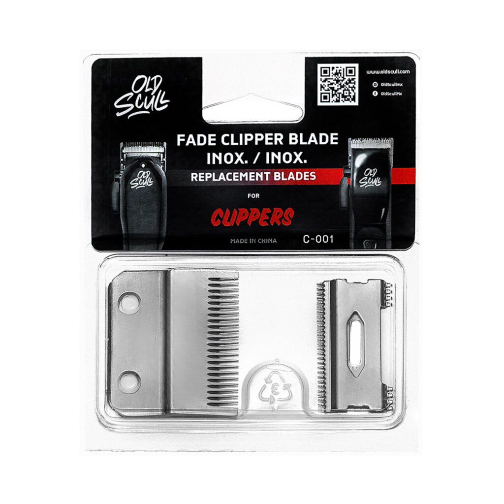 Cuchilla Old Scull Fade Para Clipper Doble Acero Inoxidable - Old Scull